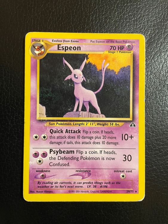 Neo Discovery Espeon rare 20/75 Ab 1 | Kaufen auf Ricardo