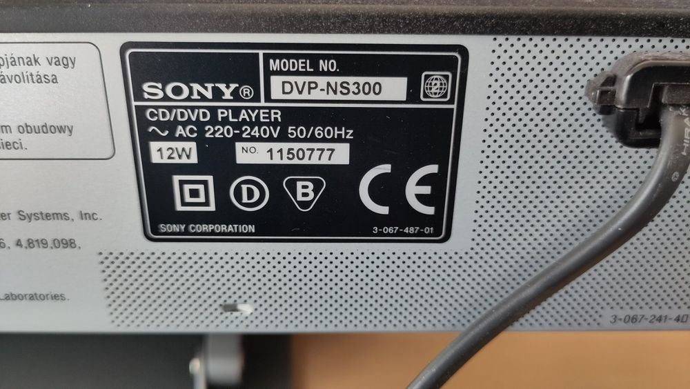 SONY DVD CD Player DVP-NS300 (Gebraucht) in Brunnen für CHF 2 – mit ...