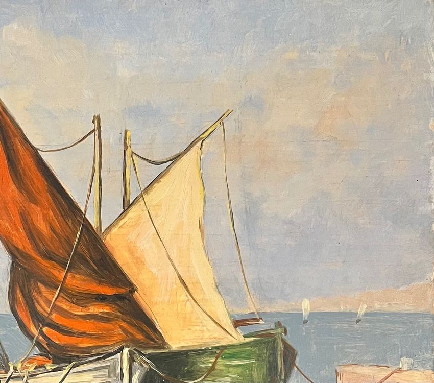 Antike Aquarell mit Boten Signiert Lavit (Gebraucht) in Hochdorf für CHF 5 – mit Lieferung auf ...