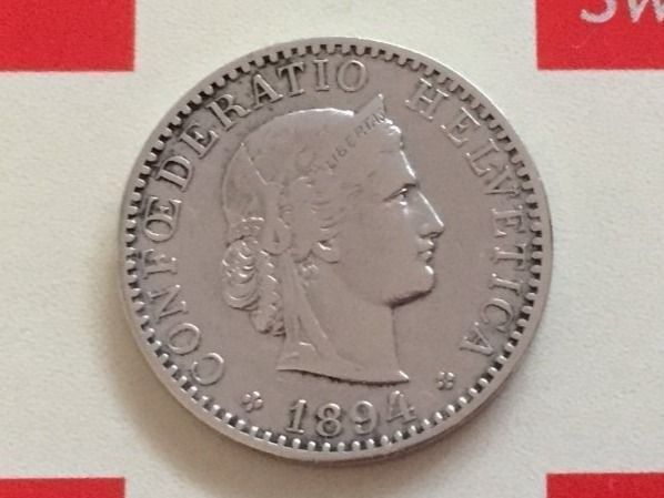 20 Rappen 1894 ss+, nur 1,0 Mio! (Gebraucht) in Elsau für CHF 2.9 – mit Lieferung auf Ricardo kaufen