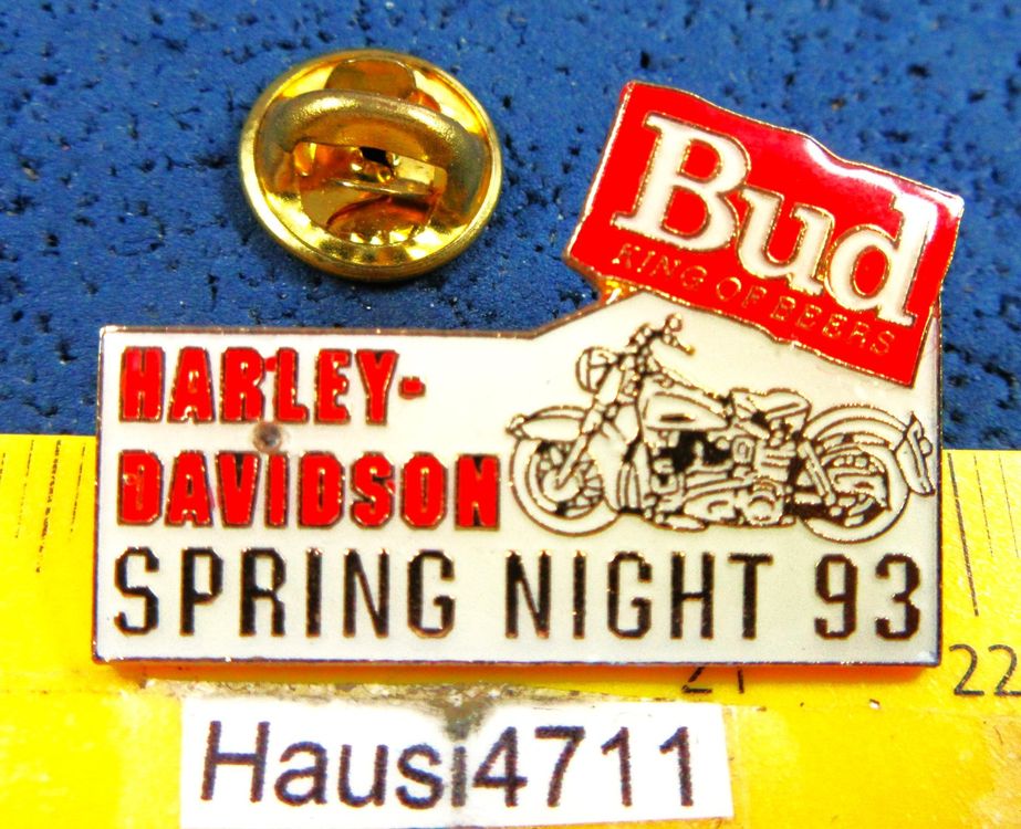 HARLEY DAVIDSON SPRING NIGHT BUDWEISER BEER BIER PIN (Gebraucht) in ...