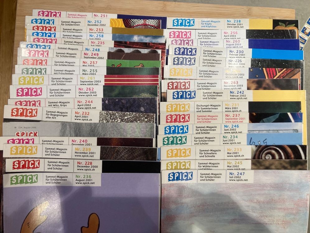 33 x Spick Magazine Jahre 2000 bis 2003 (Gebraucht) in Bözen für CHF 20 ...