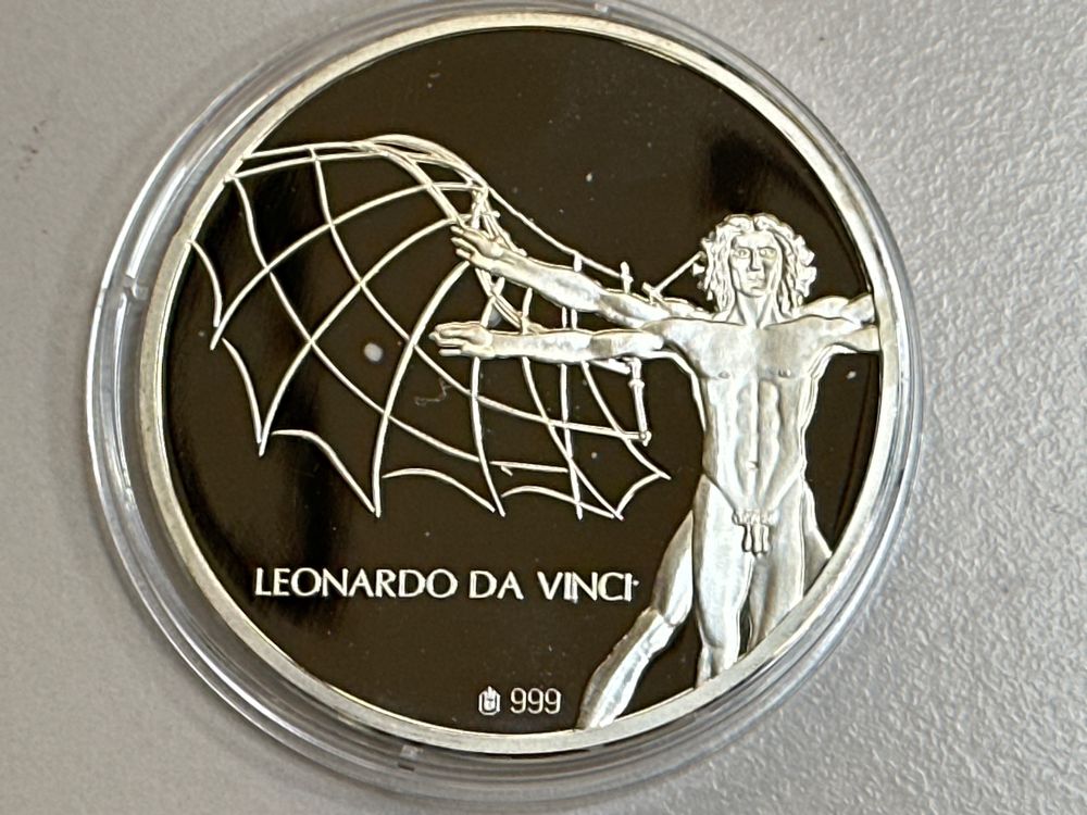 Medaille Silber 999 20g Der Traum vom Fliegen Avro 504 K (Neu und originalverpackt) in Herisau ...