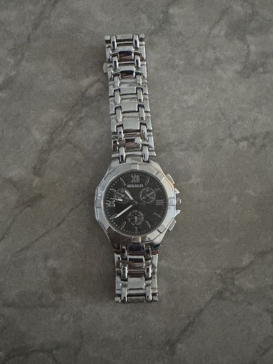 Goldlis Herrenuhr Chronograph Edelstahl Wasserdicht 5ATM (Gebraucht) in ...