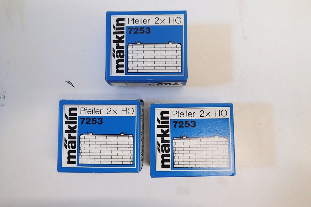 Märklin H0 - 3 x Art. 7253 = 6 Pfeiler für Brücken | Kaufen auf Ricardo