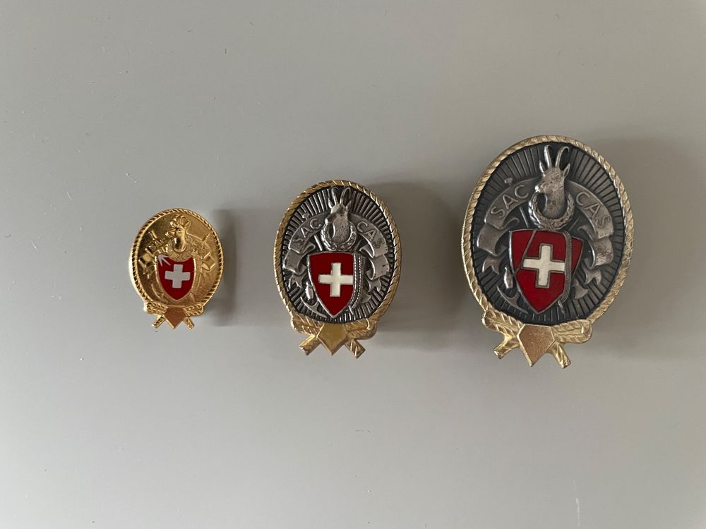 Abzeichen Schweizer Alpenclub 3 Stk. | Kaufen auf Ricardo