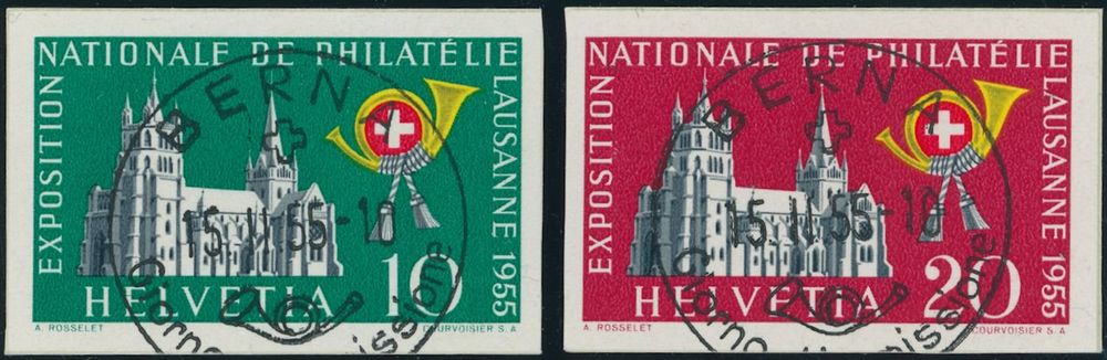 1955 - Lausanne - Blockauschnitte - ET Voll - italienisch·it (Gebraucht) in Schindellegi für CHF ...