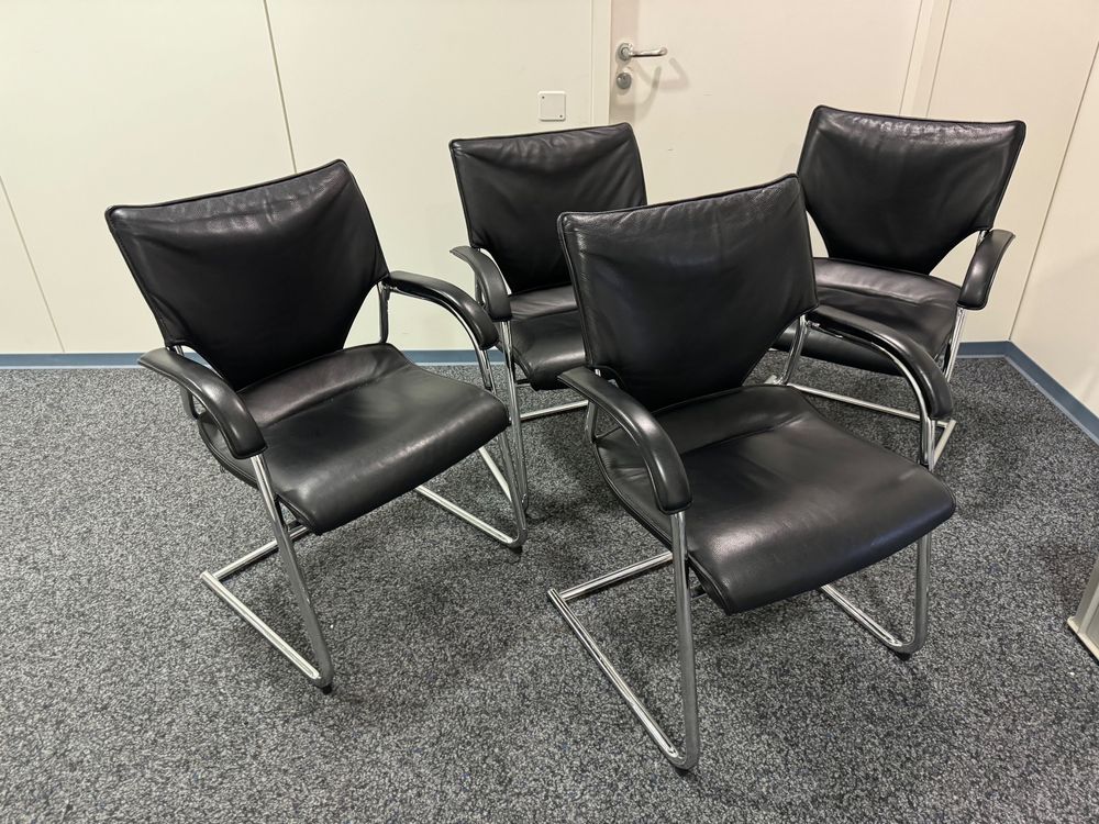 4 x Original Wilkhahn Stühle Modul Freischwinger 281/82 | Kaufen auf Ricardo