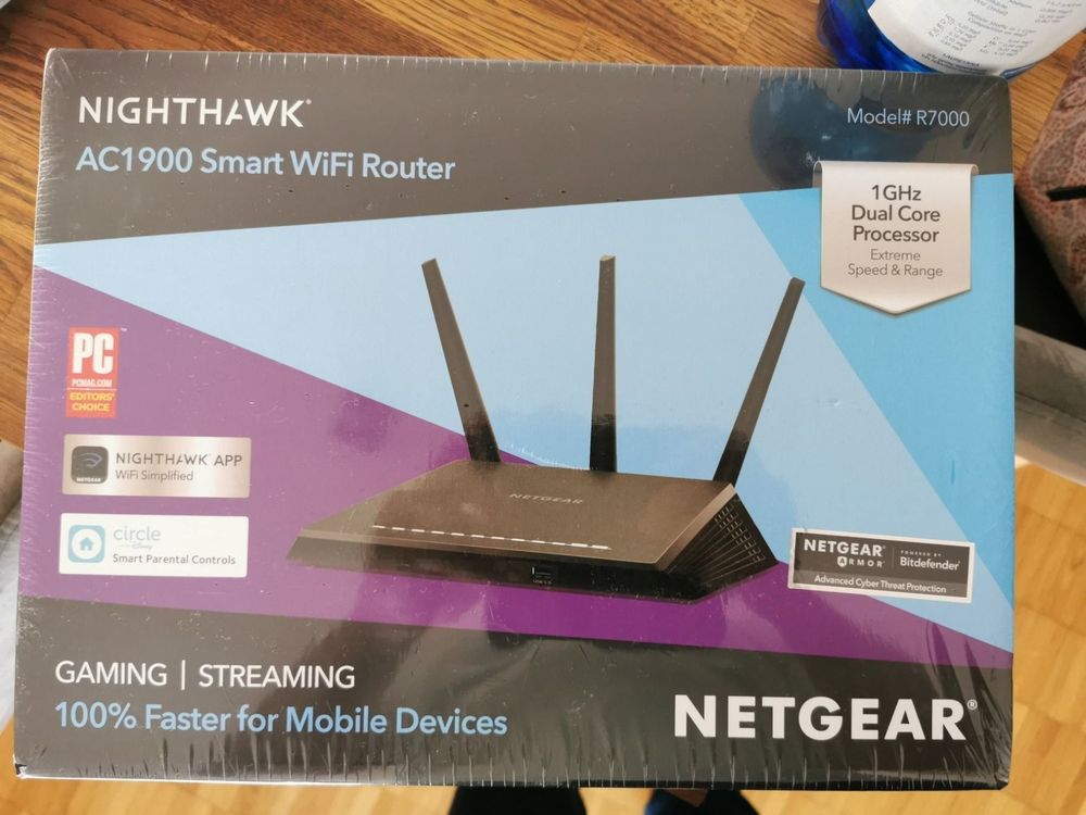 NETGEAR Nighthawk AC1900 Dualband-WLAN-Gigabit-Router R7000 (Neu und originalverpackt) in St ...