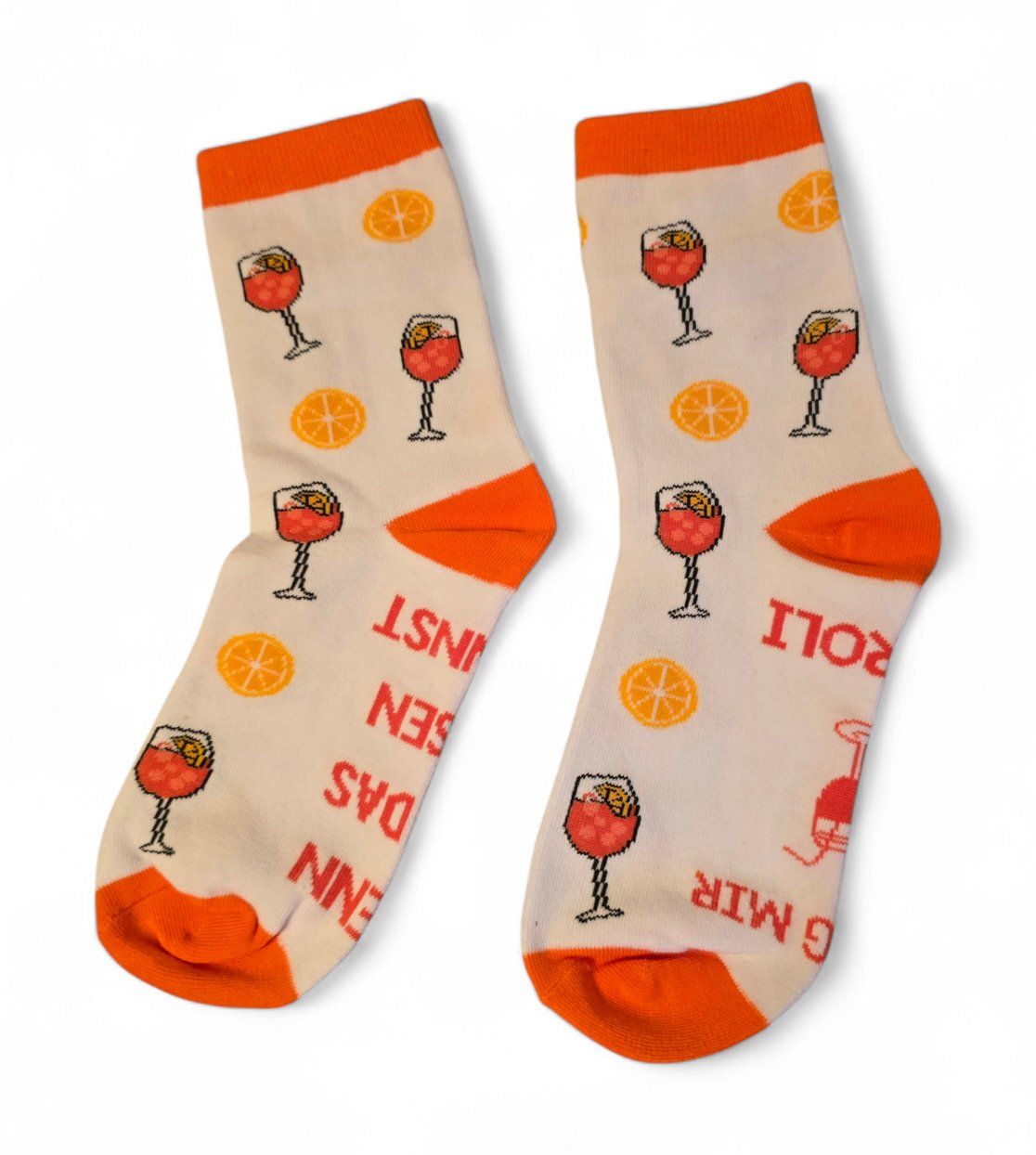Socken Aperol Spritz / Drink/ Apero / Orangen (Neu und originalverpackt ...