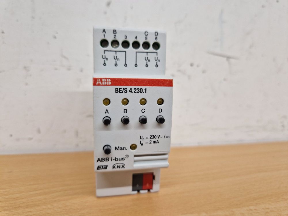 ABB KNX BE/S4.230.1 Binäreingang, 4fach, 230 V, REG (Gebraucht) in ...