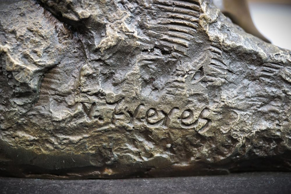 BRONZE SKULPTUR GRIECHISCHE MYTHOLOGIE SIGNIERT 10kg SCHWER (Gebraucht) in Vettweiß für CHF 352 ...