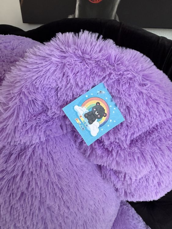 Valentinstag 💜 großer 🧸Bär 2 Meters +🎈3+💐 1 Naturblumen (Neu und ...