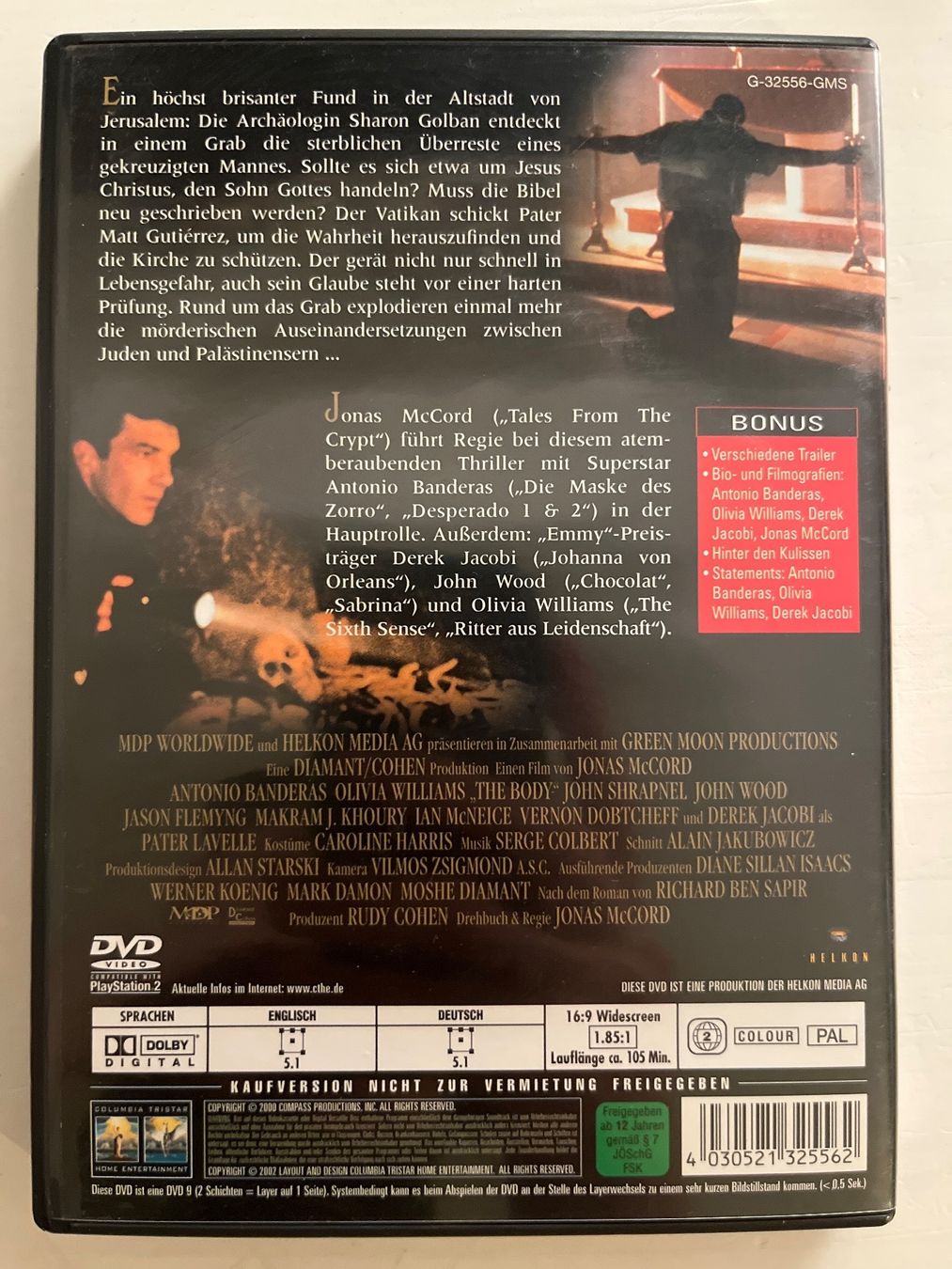 The Body (2000) DVD 📀 - Antoino Banderas (Neu (gemäss Beschreibung)) in ...