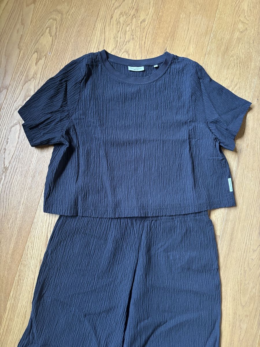 Marco Polo Sommer Outfit Gr.L Hose 3/4 länge d‘blau Musselin (Gebraucht ...