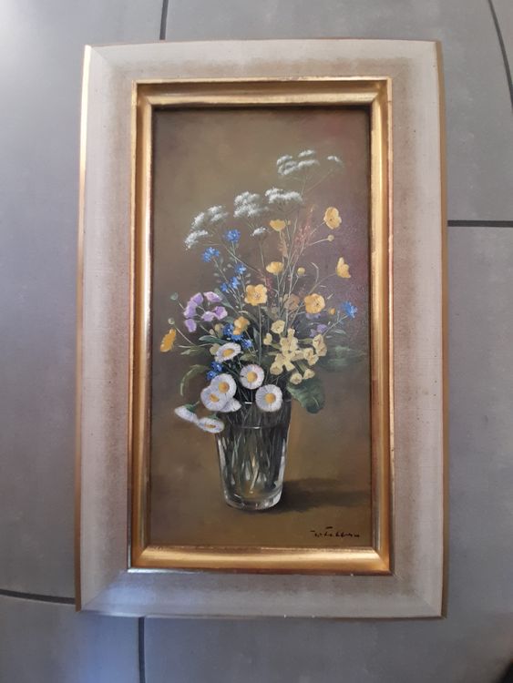 Orig.Oelbild von W.Felbra(walter Felber) Blumenstilleben (Gebraucht) in ...