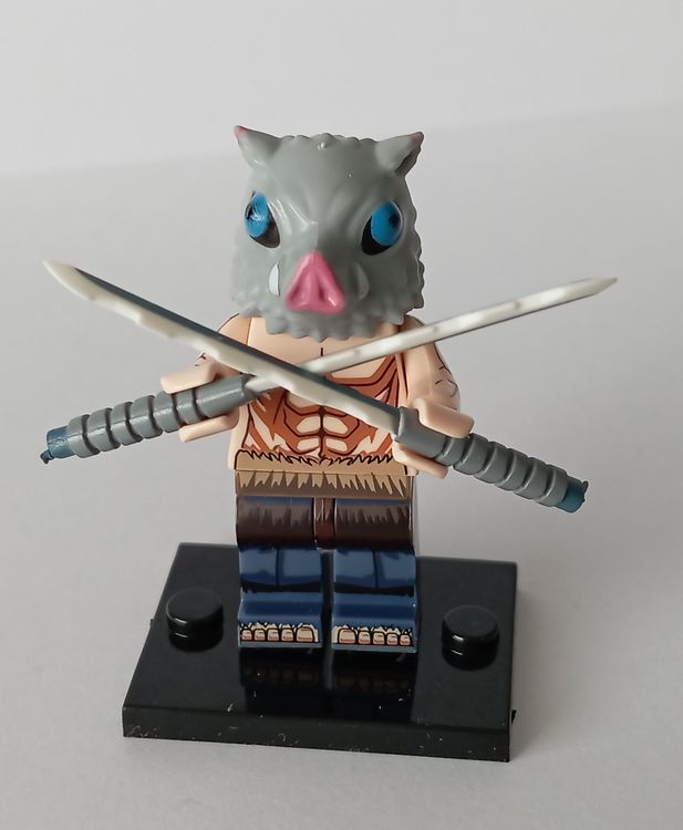 Demon Slayer Mini-Steckfigur Inosuke mit Schwertern,Lego-Kom (Neu und ...