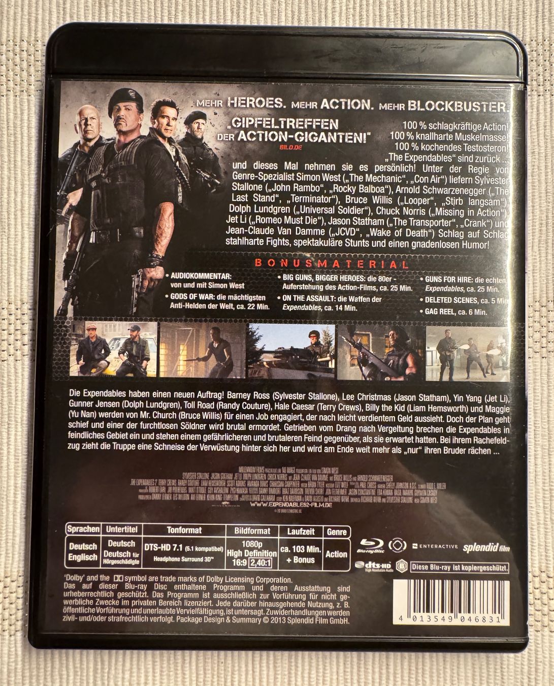 The Expendables 2 - Back for War ( Uncut Edition) Blu-Ray (Gebraucht ...