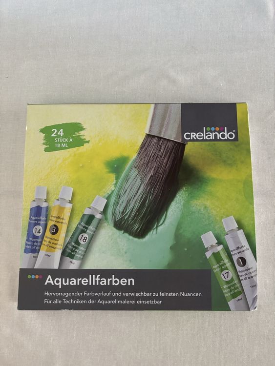 Aquarellfarben Set Crelando 24 Farben je 12 ml Neu & OVP (Neu und ...