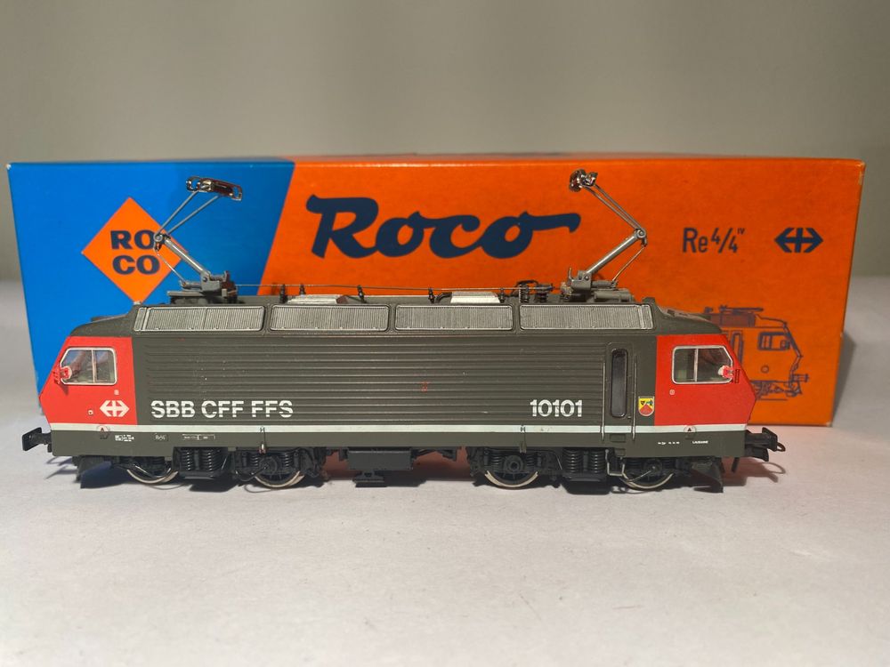 ROCO, E-Lok RE4/4 grau 10101 SBB 04178A, DC Analog (Gebraucht) in ...