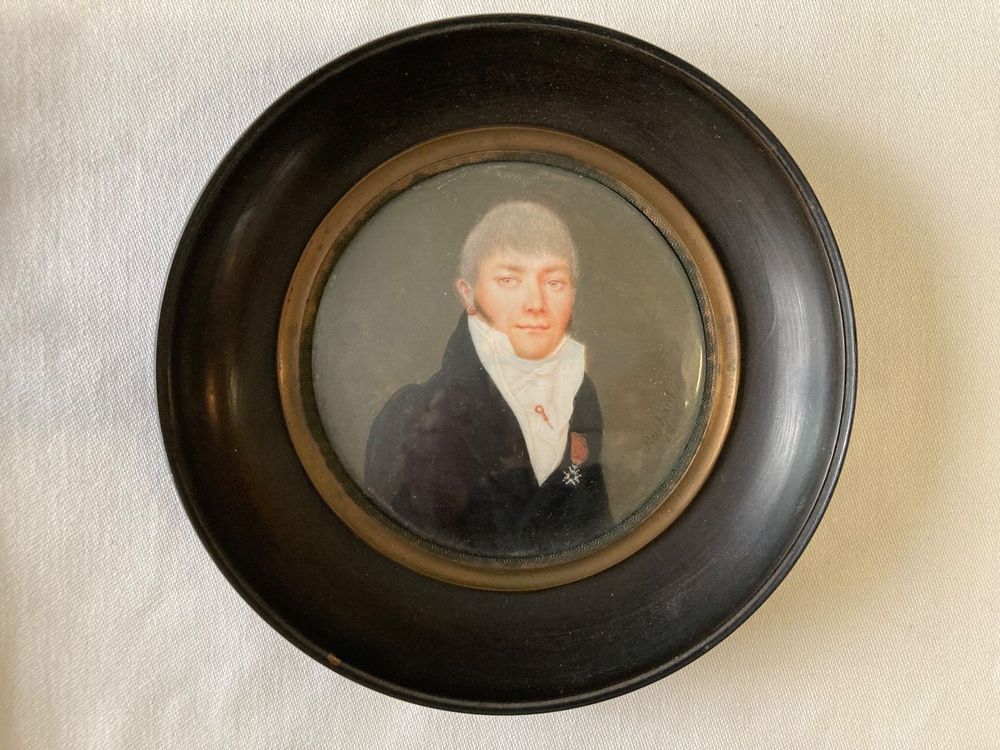 Miniatur, Malerei, Portrait des Viktor de Gibelin | Kaufen auf Ricardo