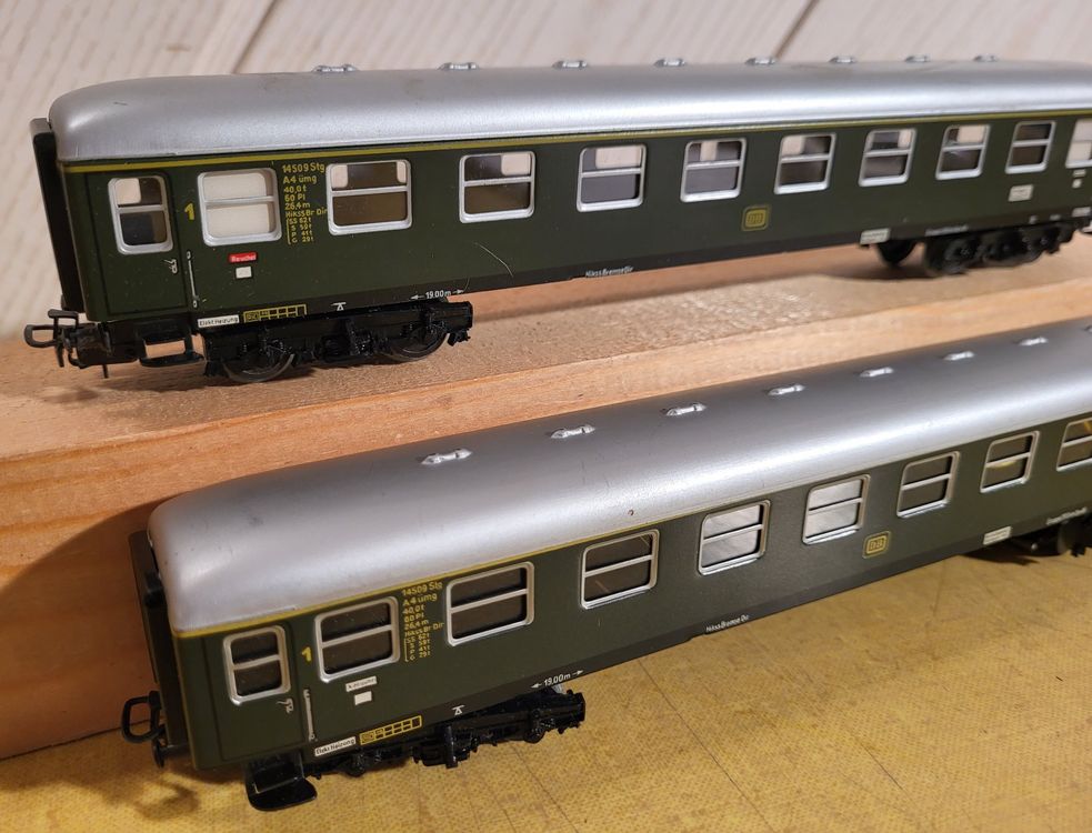 MÄRKLIN - 4023 - 2 Stück - DB - SCHNELLZUGWAGEN - grün | Kaufen auf Ricardo