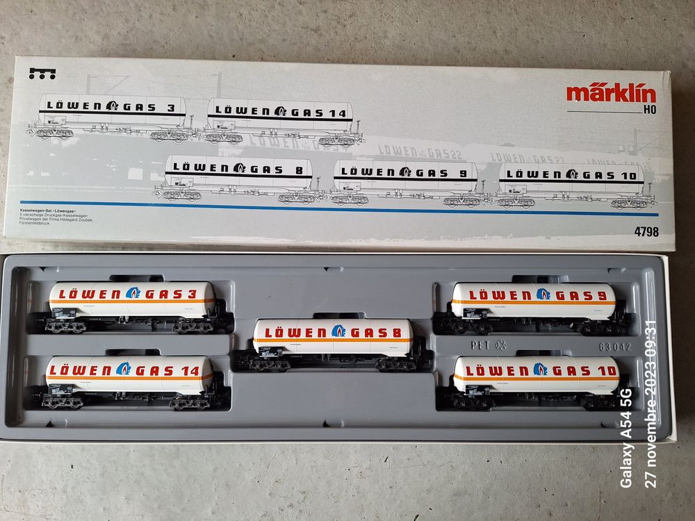 Märklin HO. Coffret de 5 wagons citernes Gaz, selon photos | Kaufen auf ...