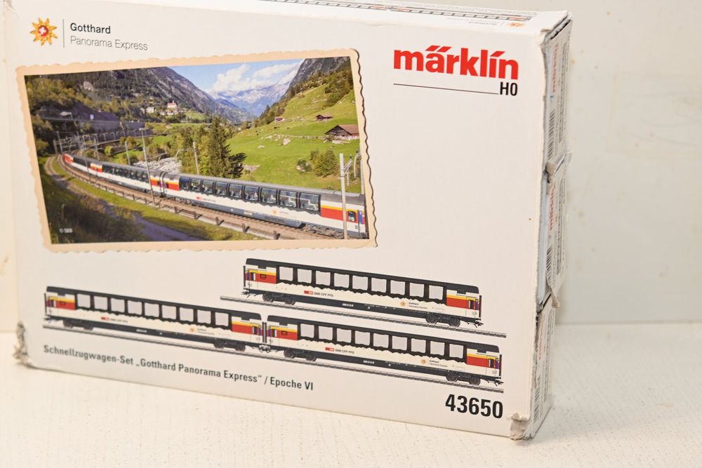 Gotthard Panoramawagen Märklin HO/AC 3 er Packung (Gebraucht) in Laupen ...