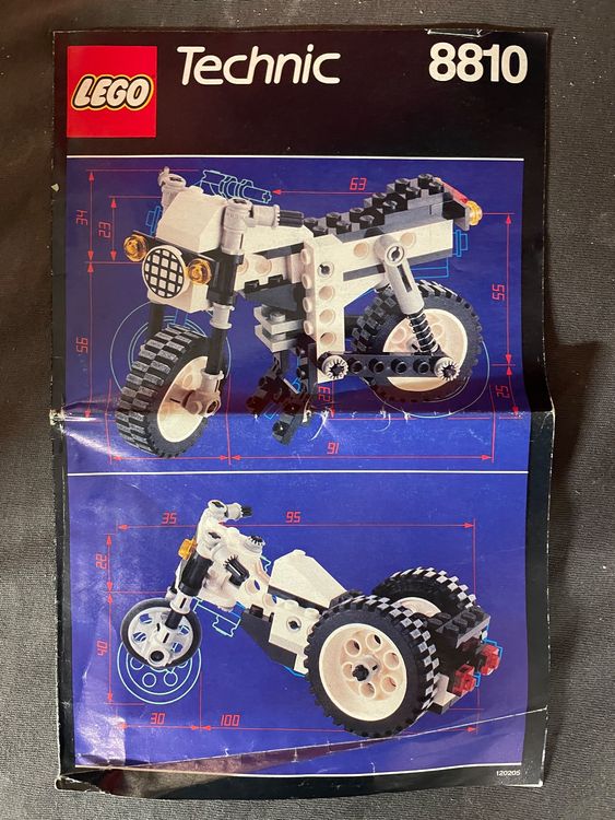 LEGO Technic 8810 Motorrad mit Anleitung - vollständig! (Gebraucht) in ...
