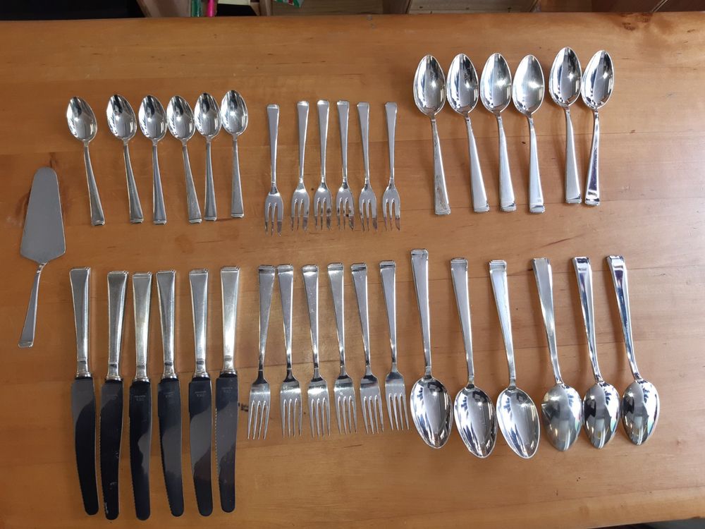 Schönes OKA Besteck 6-teilig 90 versilbert ohne Gabeln | Kaufen auf Ricardo