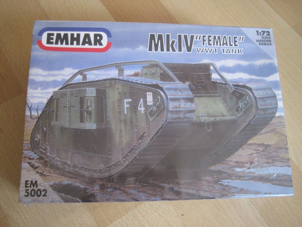 MK IV Female Tank Panzer 1/72 Emhar Bausatz NEU Im Westen... (Neu und ...