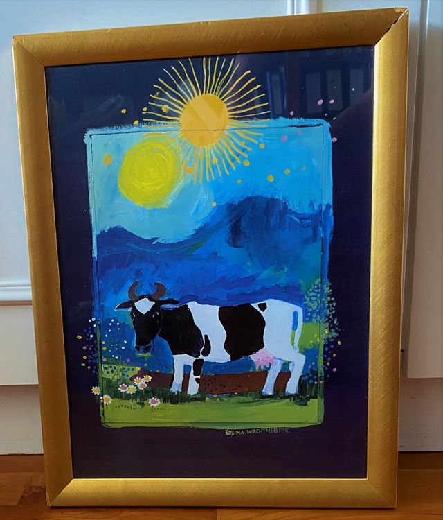 Rosina Wachtmeister "Kuh" , 1997 Kunstdruck gerahmt | Kaufen auf Ricardo