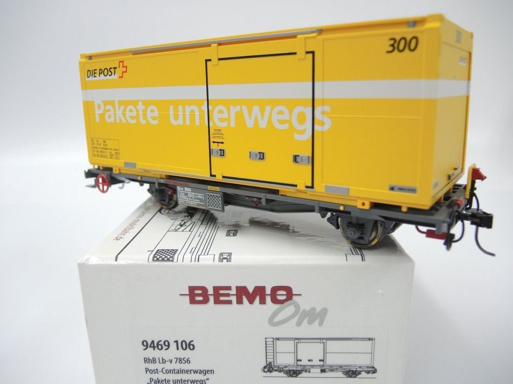 Spur 0m BEMO RhB Lb-v 7856 Post-Cont-wg. | Kaufen auf Ricardo