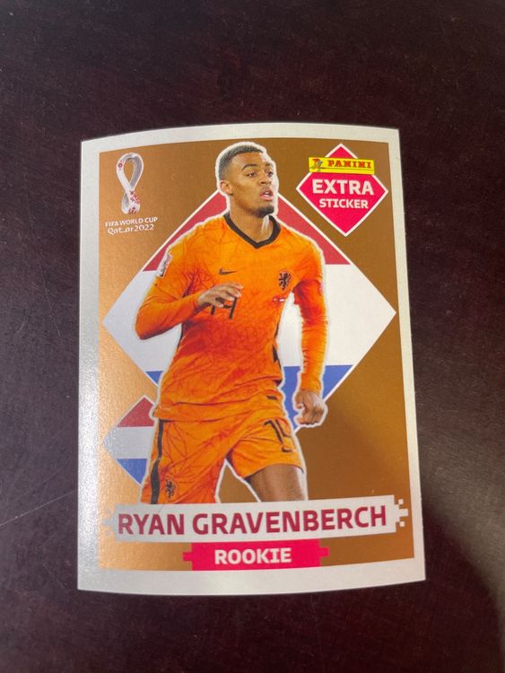 Panini Extra Sticker - ROOKIE - RYAN GRAVENBERCH - Qatar 22 | Kaufen auf Ricardo