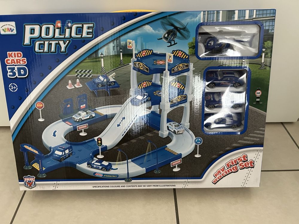 Neu Polizei Parkgarage Spielzeugauto Set 🚓💨 (Neu und originalverpackt ...
