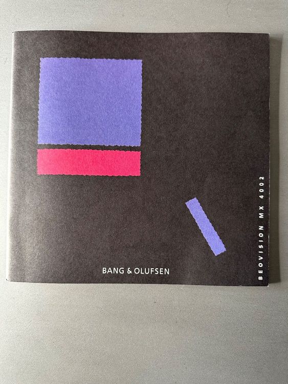 Original Bedienungsanleitung Bang & Olufsen BeoVision MX4002 (Gebraucht ...