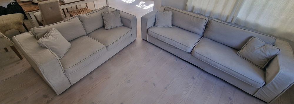 2x Sofa im skandinavischen Stil mit waschbaren Bezügen (Gebraucht) in ...