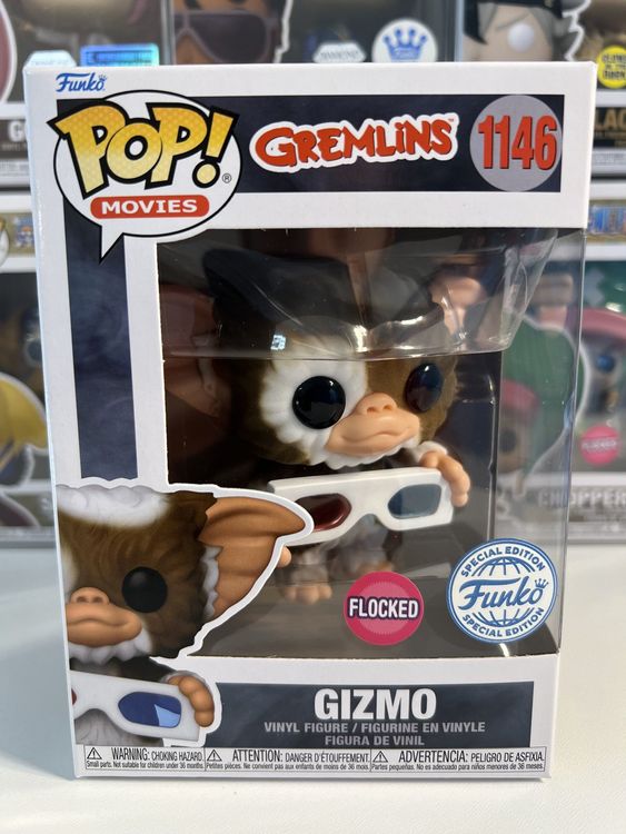 Funko POP! Movies Gremlins - Gizmo with 3D Glasses Floquée (Neu und ...