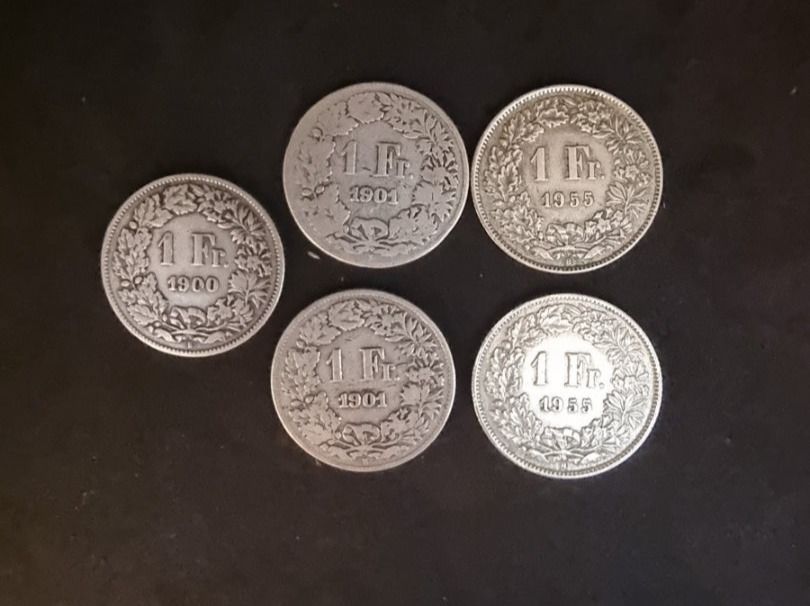 1Franken CHF Lot Silber Münze 1900-1955 Rar | Kaufen auf Ricardo