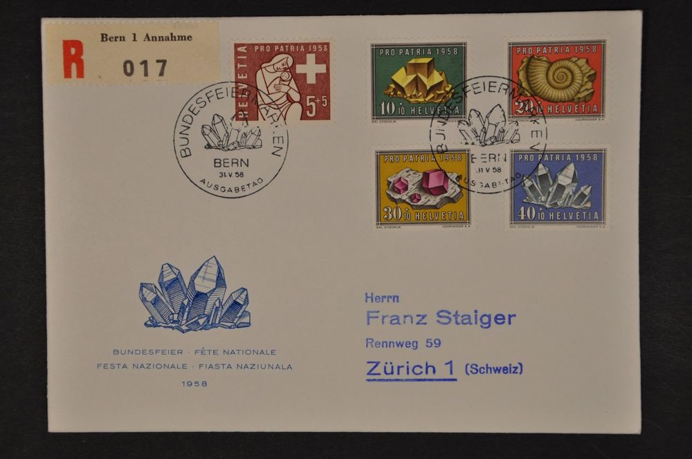 1958 Pro Patria Satzbrief (Gebraucht) in Wolfhalden für CHF 3 – mit Lieferung auf Ricardo kaufen