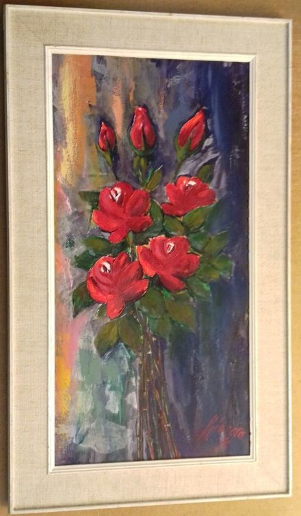 Blumen / Stielleben signiert PRISARA 1970 (ID 4670) (Gebraucht) in Gelterfingen für CHF 1 – mit ...