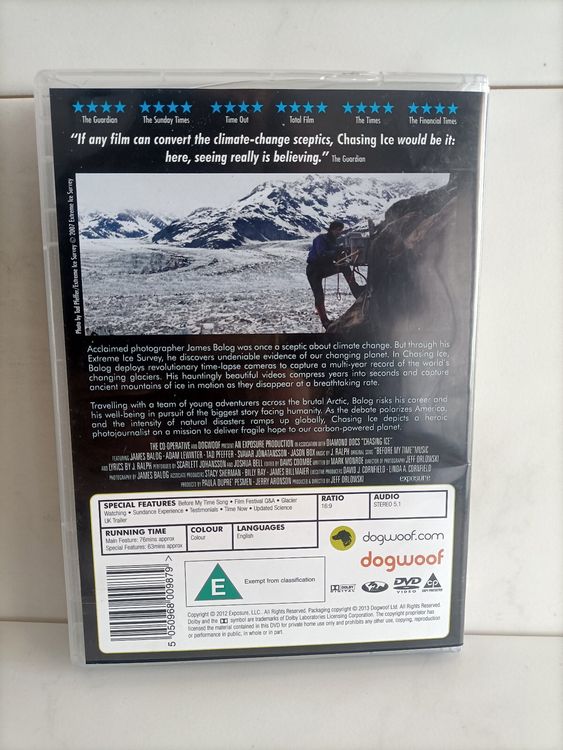 DVD Chasing Ice (uk) James Balog - Jeff Orlowski (Gebraucht) in crans ...
