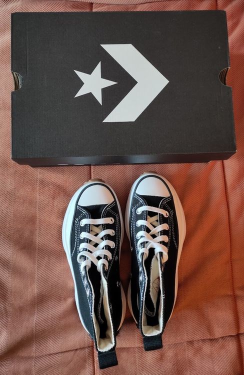 Schwarzweisse Converse Run/Star/Hike Gr. 35, neu + Schachtel (Neu und ...