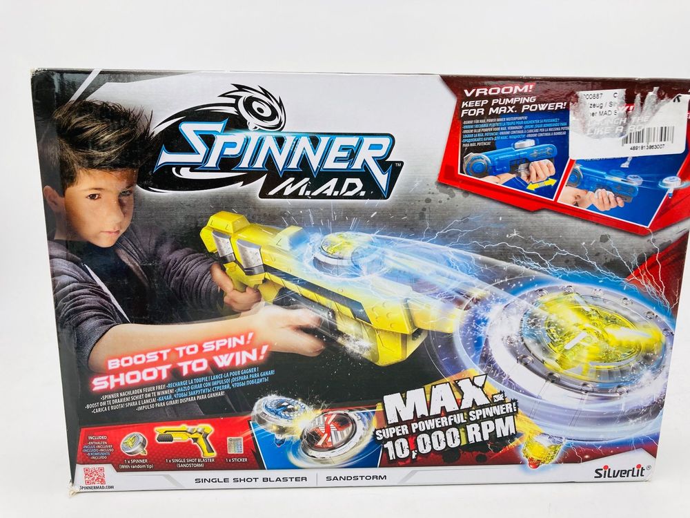Spinner Mad Single Shot Blaster Sandstorm (Neu und originalverpackt) in ...