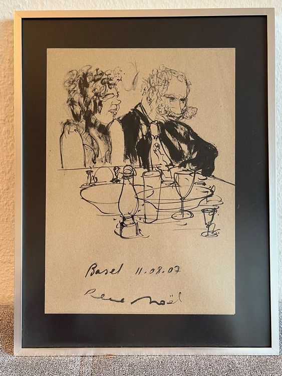 René Noël - Renê NOEL (1948) Orig. Aquarell Basel 11.08.07 (Gebraucht ...