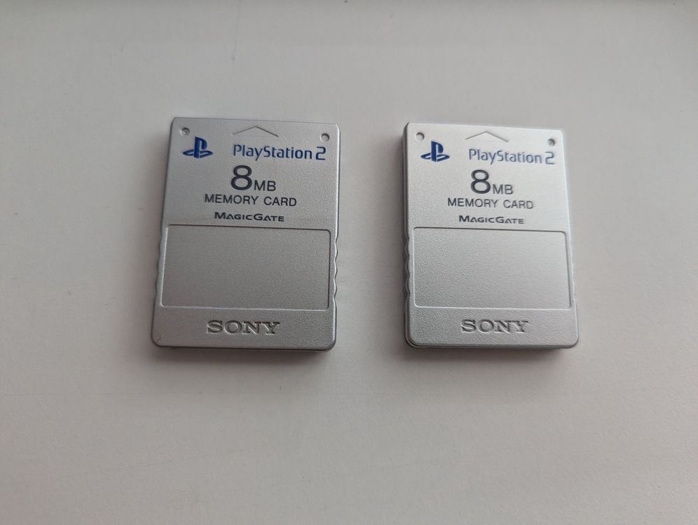 Official Sony 8MB Playstation 2 Memory Card x 2 (Gebraucht) in Hünenberg See für CHF 11 – mit ...