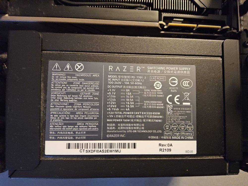 Razer Core X Chroma mit Palit GeForce RTX 3090 24GB (Gebraucht) in ...