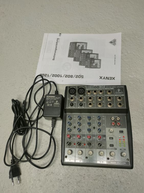 Behringer Xenyx 802 Soundmixer mit Netzteil und Anleitung (Defekt) in ...