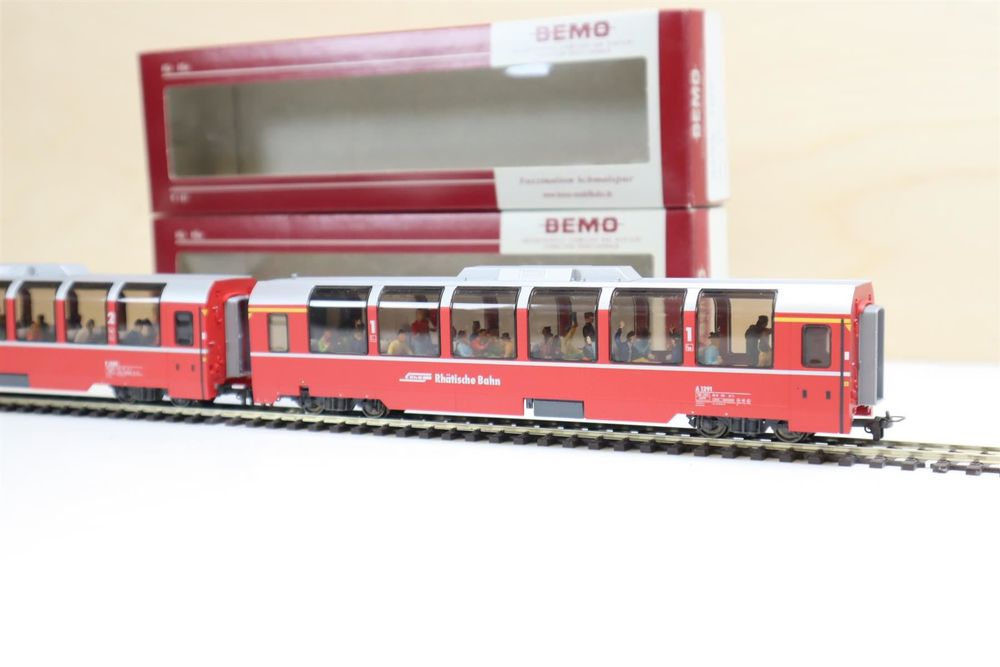 BEMO 2 x RhB Panoramawagen + Figuren H0m (Gebraucht) in Winterthur für CHF 161 – mit Lieferung ...