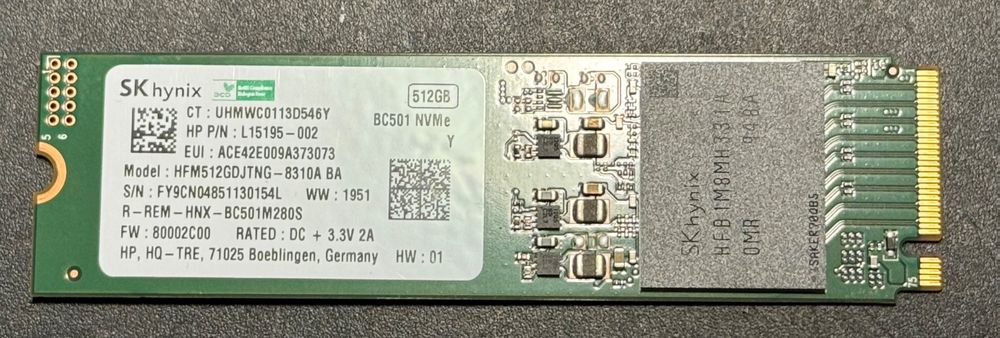 SK-hynix SSD 512GB PCIe M.2 2280 | Kaufen auf Ricardo